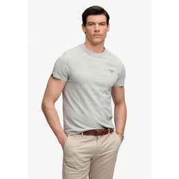 Superdry Herren Rundhalsshirt &raquo;ESSENTIAL SDCO LOGO EMB TEE&laquo; Baumwolle, regular fit grau M