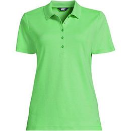 LANDS' END Supima&reg; Polo-Shirt in Petite-Gr&ouml;&szlig;e f&uuml;r Damen, Damen, size: petite, Gr&uuml;n, Baumwolle, by Lands' End