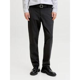 Jack & Jones Jack & Jones Herren Chinos &raquo;JPSTOLLIE CONNOR CHINO NOOS&laquo; Materialmix, regular fit schwarz 29, L&auml;nge 32