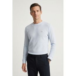 Calvin Klein Jeans Herren Langarmshirt &raquo;LS WAFFLE BADGE CREWNK TEE&laquo; Mit Rundhalsausschnitt XXL