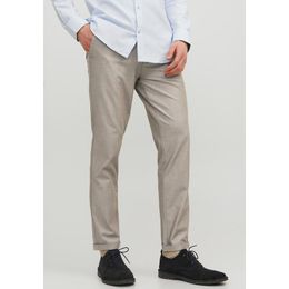 Jack & Jones Jack & Jones Herren Chinohose &raquo;MARCO &ndash; Chinohose mit Stretchanteil und Komfort&laquo; modisch, slim fit, Web beige 27, L&auml;nge 32