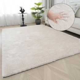 Bruno Banani Teppich &raquo;Dana Teppich, besonders weich und kuschelig, Kundenliebling&laquo; rechteckig 30 mm H&ouml;he uni, Mikrofaser Teppiche, Wohnzimmer, Schlafzimmer, 