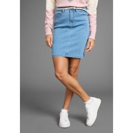 Arizona Damen Jeansrock &raquo;Ultra-Stretch&laquo; extra eng geschnitten blau 40