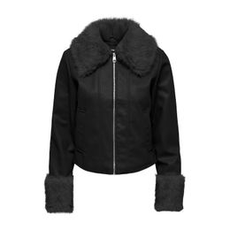 Only Damen Only Lederimitatjacke &raquo;ONLBAZ FAUX LEATHER FUR JACKET CC OTW&laquo; Lederimitat XL