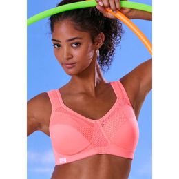 H.I.S. Sport-BH ohne B&uuml;gel aus schnell trocknendem COOLMAX -Material rosa 100, Cup C Sport-BH