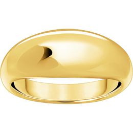 Thomas Sabo Damen Thomas Sabo Fingerring &raquo;Bold Elegance&laquo; gold 56, Silber 925 (recycelt), 7mm