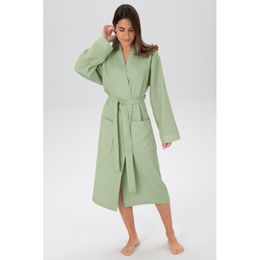 OTTO home Unisex-Bademantel &raquo;Vanessa, ideal f&uuml;r Sauna & Spa, Hotelbademantel, Morgenmantel&laquo; 1 Stk. Taschen, Damen & Herren, Waffelpiqu&eacute;, sehr leichte 