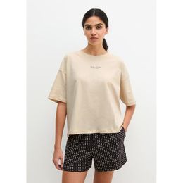 Marc O'Polo Marc O'polo Damen Marc O'Polo Shorty &raquo;Mix N Match Cotton&laquo; 2 tlg. mit Rundhalsausschnitt und halbem Arm, Hose gepunktet XL (46)