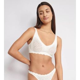 Sloggi Damen Sloggi B&uuml;gelloser BH &raquo;ZERO Feel Bliss&laquo; herausnehmbare atmungsaktive Pads, fester Halt, verstellbare Tr&auml;ger wei&szlig; S, N-Gr