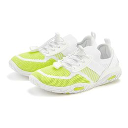 Lascana Damen Lascana Sneaker &raquo;Slip-On-Sneaker, Sommer Sneaker,&laquo; Freizeitschuh, Halbschuh superleicht, flache flexible Sohle VEGAN gr&uuml;n 43