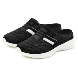 Vivance Damen Sabot &raquo;Slip-On-Sneaker, Sneaker, Freizeitschuh, Halbschuh,&laquo; zum Reinschl&uuml;pfen Unisex VEGAN schwarz 41