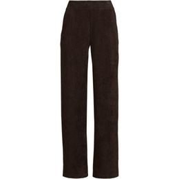 LANDS' END Strickcord-Hose Straight Fit f&uuml;r Damen, Damen, size: regular, Braun, Elasthan/Baumwoll-Mischung/Polyester-Mischung, by Lands' End