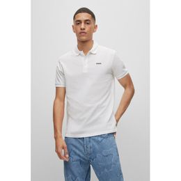 Hugo Herren Hugo Poloshirt &raquo;Donos&laquo; Regular Fit, Baumwoll-Piqu&eacute; wei&szlig; XXL