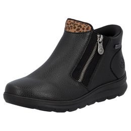Rieker Damen Winterboots &raquo;Ready2GO&laquo; Stiefelette, Casualboots mit seitlichem Rei&szlig;verschluss und TEX-Membran schwarz 38