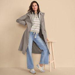 LANDS' END Wasserdichter Isolierter Mantel mit Stepp-Einsatz f&uuml;r Damen, Damen, size: regular, Braun, Baumwolle/Polyester/Nylon, by Lands' End