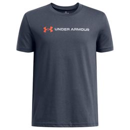 Under Armour Jungen T-Shirt &raquo;UA B LOGO WORDMARK SS&laquo; f&uuml;r Kinder geeignet, mit Logodruck, Kurzarm grau XL