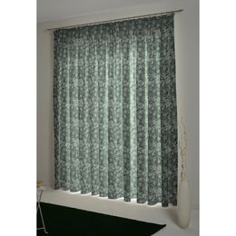 Adam Vorhang &raquo;Flower Cuv&eacute;e&laquo; Multifunktionsband 1 Stk. tlg. aus 100% Bio-Baumwolle gr&uuml;n Jacquard, Baumwolle 145cm, Multifunktionsband, 142cm