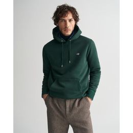 Gant Herren Hoodie &raquo;REG SHIELD HOODIE&laquo;, mit Logostickerei auf der Brust gr&uuml;n M