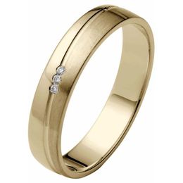 Firetti Unisex Trauring &raquo;Schmuck Geschenk Gold 375 Hochzeit Ehering "LIEBE"&laquo; Made in Germany, wahlweise mit oder ohne Brillanten gold 17, 0,02 SI = 
