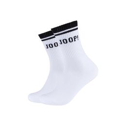 JOOP! Herren JOOP! Tennissocken &raquo;premium casual&laquo; 2 Paar, mit verst&auml;rkter Ferse und Zehen wei&szlig; 39-42