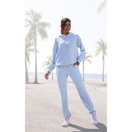 Vivance Damen Sweatpants Kleine Stickerei blau 48/50, N-Gr
