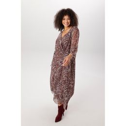 Aniston Plus Damen Aniston PLUS Meshkleid in Mesh Qualit&auml;t - NEUE KOLLEKTION braun 50, N-Gr