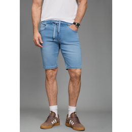 Arizona Herren Jeansshorts gerade geschnittenes Bein, Regular Fit Passform 44, N-Gr