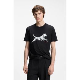 Hugo Herren Hugo T-Shirt &raquo;Dirunn&laquo; Reine Baumwolle, Rundhalsausschnitt, Regular Fit S