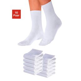GO IN Herren GO IN Arbeitssocken Packung, 10 Stk. tlg. f&uuml;r medizinische Berufe wei&szlig; 43-44