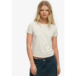 Superdry Damen T-Shirt &raquo;ESSENTIAL LOGO STR FITTED TEE&laquo; angenehmes Tragegef&uuml;hl durch besonders weiche Haptik M