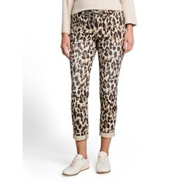 Tom Tailor Damen Tom Tailor 7/8-Hose &raquo;Tom Tailor Tapered&laquo; mit Bindeband am B&uuml;ndchen braun 34, L&auml;nge 30