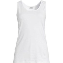 LANDS' END &Auml;rmelloses Top aus Baumwolle f&uuml;r Damen, Damen, size: regular, Wei&szlig;, Baumwolle, by Lands' End