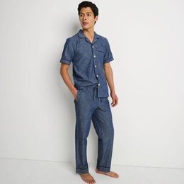 LANDS' END Essenzielle Pyjama-Hose aus Baumwolle f&uuml;r Herren, Herren, size: regular, Blau, Baumwolle, by Lands' End