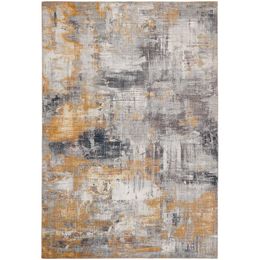 LUXOR living Teppich &raquo;Prima&laquo; rechteckig 7 mm H&ouml;he Kurzflor, bedruckt, modernes Design, auch als L&auml;ufer erh&auml;ltlich gelb Kunstfaser B : 80cm 1 Stk., 7mm