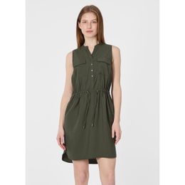 Ragwear Damen Sommerkleid &raquo;ROISSIN&laquo; Brusttaschen Viskosemischung mit Brusttaschen, Taillenband und Anti-Knitter-Finish gr&uuml;n XL, N-Gr