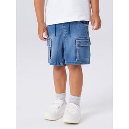 name it Jungen Cargoshorts &raquo;coole Jeansshorts NMMBEN BAGGY DNM L SHORTS 8610-TO NOOS&laquo; Denim Materialmix mit Stretch 104, N-Gr