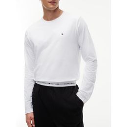 Tommy Hilfiger Underwear Herren Pyjama &raquo;LONGSLEEVE JERSEY SET SOLID&laquo; schlichtes Design wei&szlig; S (48)
