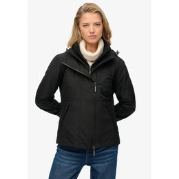 Superdry Damen Outdoorjacke &raquo;Hooded Mtn Windbreaker Jkt&laquo; mit Kapuze mit normaler Passform, aus Polyester schwarz XL