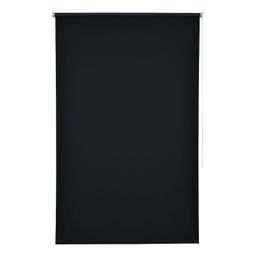 GOOD LIFE Seitenzugrollo &raquo;Amelie&laquo; Lichtschutz mit Bohren 1 St&uuml;ck schwarz Polyester 180cm, 62cm