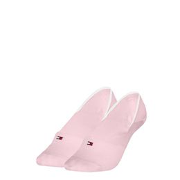 Tommy Hilfiger Damen F&uuml;&szlig;linge &raquo;TH WOMEN FOOTIE MC 2P SHINE&laquo; 2 Paar, mit silikonisierten Fersenstreifen rosa 35-38