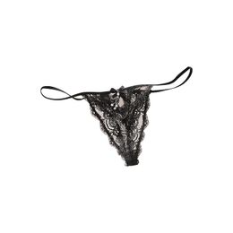 Petite Fleur Gold By Lascana Damen petite fleur gold by Lascana String aus edler Spitze schwarz 32/34