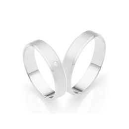 Firetti Unisex Trauring &raquo;Schmuck Geschenk Gold 750 Hochzeit Ehering "LIEBE"&laquo; Made in Germany, wahlweise mit oder ohne Brillant wei&szlig; 52, ohne Brillant,