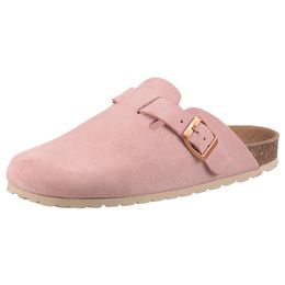 Aniston Shoes Damen Aniston SHOES Clog Hausschuh, Sommerschuh, mit ergonomischem Fu&szlig;bett rosa 36