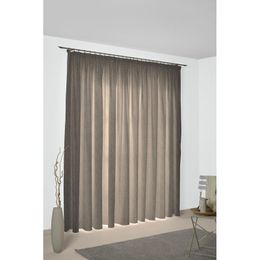 WIRTH Vorhang &raquo;Torbole&laquo; Kr&auml;uselband 1 Stk. tlg. lila Jacquard, Baumwolle, Polyester 125cm, Kr&auml;uselband, 65cm