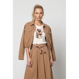monari Damen Kurzjacke &raquo;Jacke Lyocellmix&laquo; ohne Kapuze Regular fit mit Knopfleiste 34