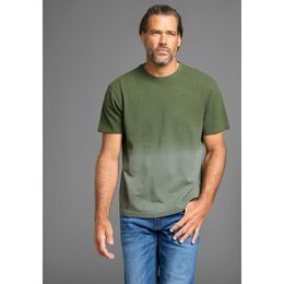 MAN'S WORLD Man's World Herren T-Shirt Kurzarm, Regular Fit, unifarben, Rundhalsausschnitt gr&uuml;n L (52/54)