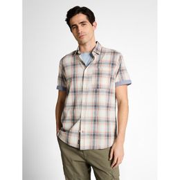 Tom Tailor Herren Tom Tailor Kurzarmhemd mit Karo Muster bunt M, N-Gr