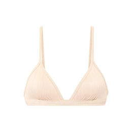 Copenhagen Studios Damen Triangel-Bikini-Top &raquo;Antio&laquo; in moderner Strukturware beige 40, Cup A/B