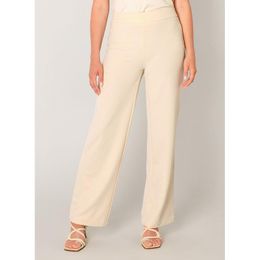 Base Level Damen Treggings &raquo;Yarah&laquo; mit elastischem Bund beige 42, L&auml;nge 32