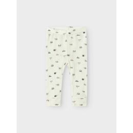 name it Jungen Leggings &raquo;NBMWANG WOOL NEEDLE LONGJOHN NOOS&laquo; Wolle, slim fit wei&szlig; 68, N-Gr